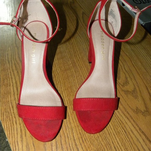 Madden Girl | Shoes | Women Size 5 2 Red 3inch Heels By Madden Girl ...